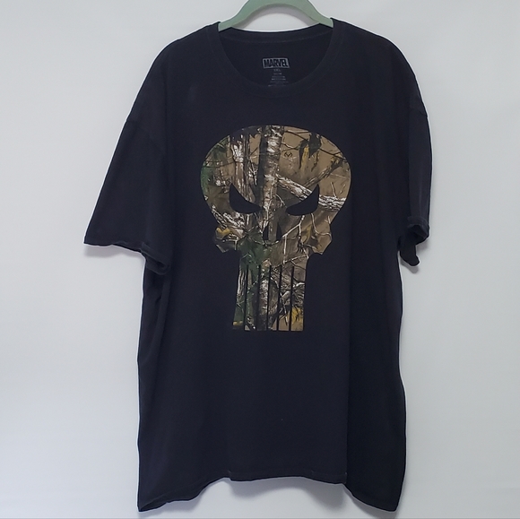 Marvel | Shirts | The Punisher Marvel Realtree Skull And Camoflauge ...